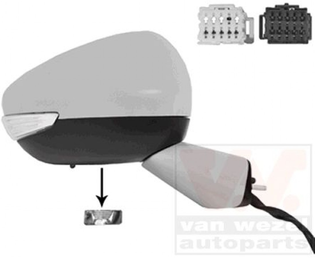 Καθρέπτης Ηλεκτρικός Θερμαινόμενος Ηλεκτρικά Ανακλινόμενος Βαφόμενος Με ...